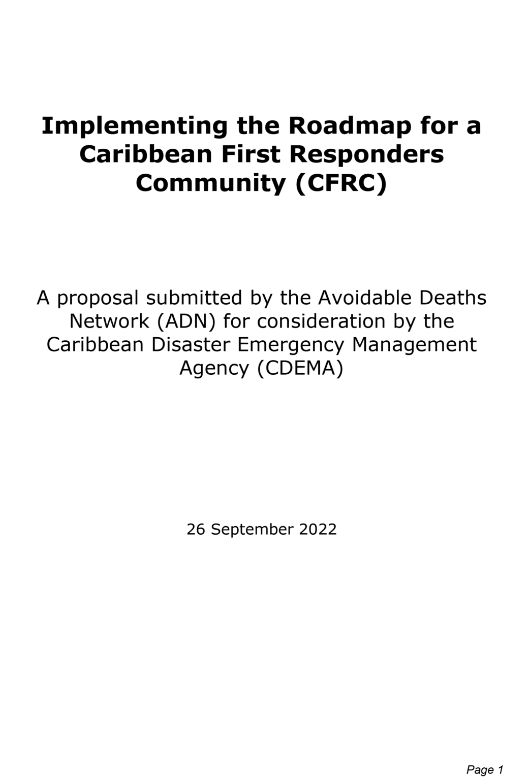 | Avoidable Deaths Network